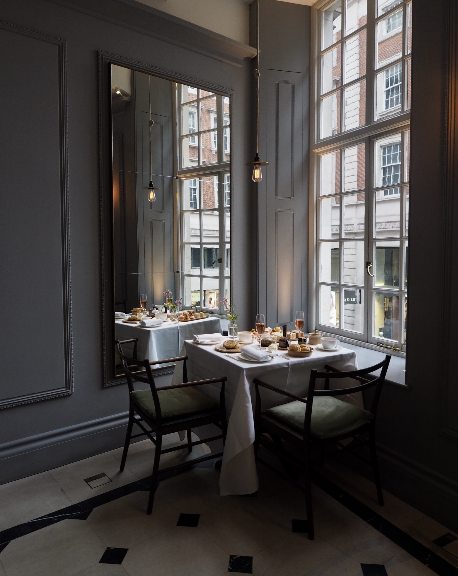 Afternoon Tea, Thomas' Cafe at Burberry - Thoroughly Modern Milly